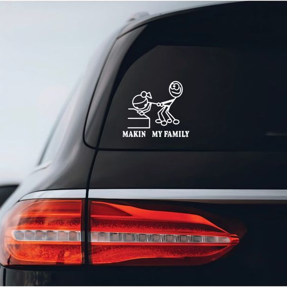 Nobrand | Accents | Stick Figures Making My Family Vinyl Decal | Poshmark